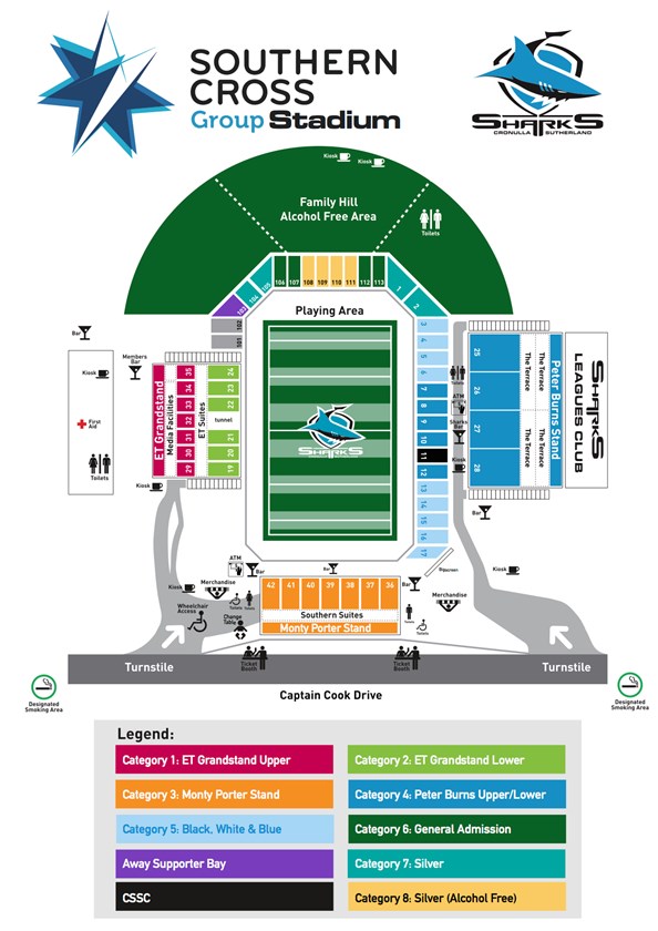 Penrith Panthers Stadium Seating Plan | Cabinets Matttroy