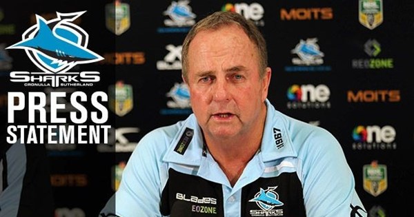 Peter Sharp steps down | Sharks