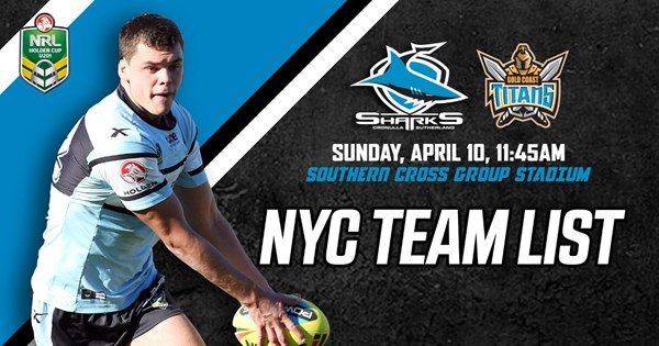 NYC TEAM LIST | Sharks v Titans | Sharks