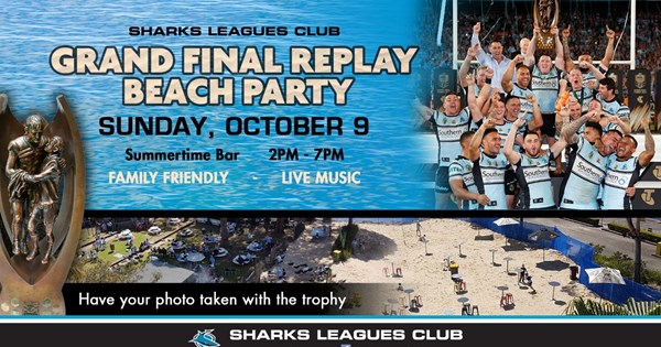 Sunday Grand Final Beach Party | Sharks