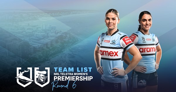 NRLW Team List - Sharks v Knights | Sharks